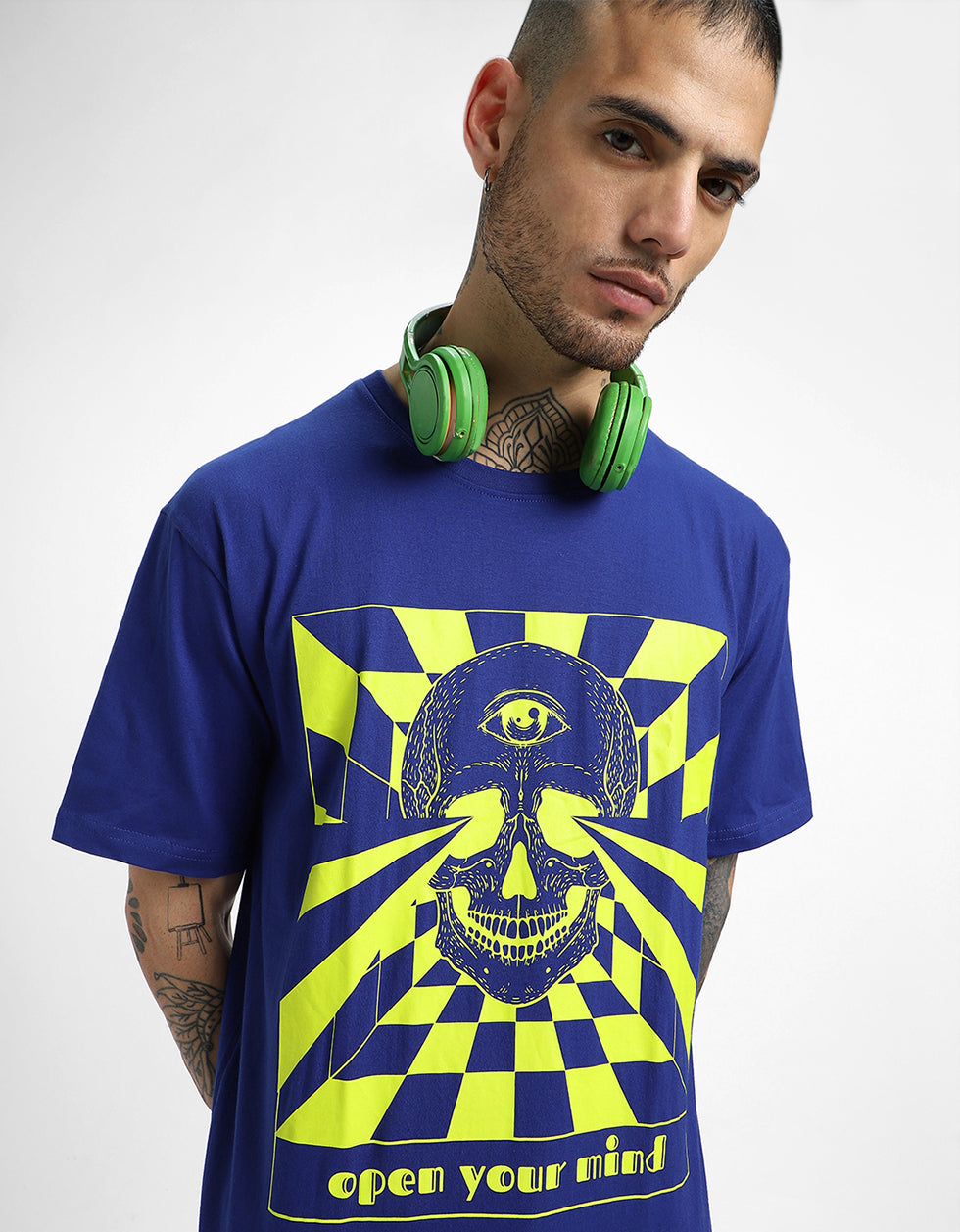 Mind-Open Blue Oversized Tshirt – Veirdo