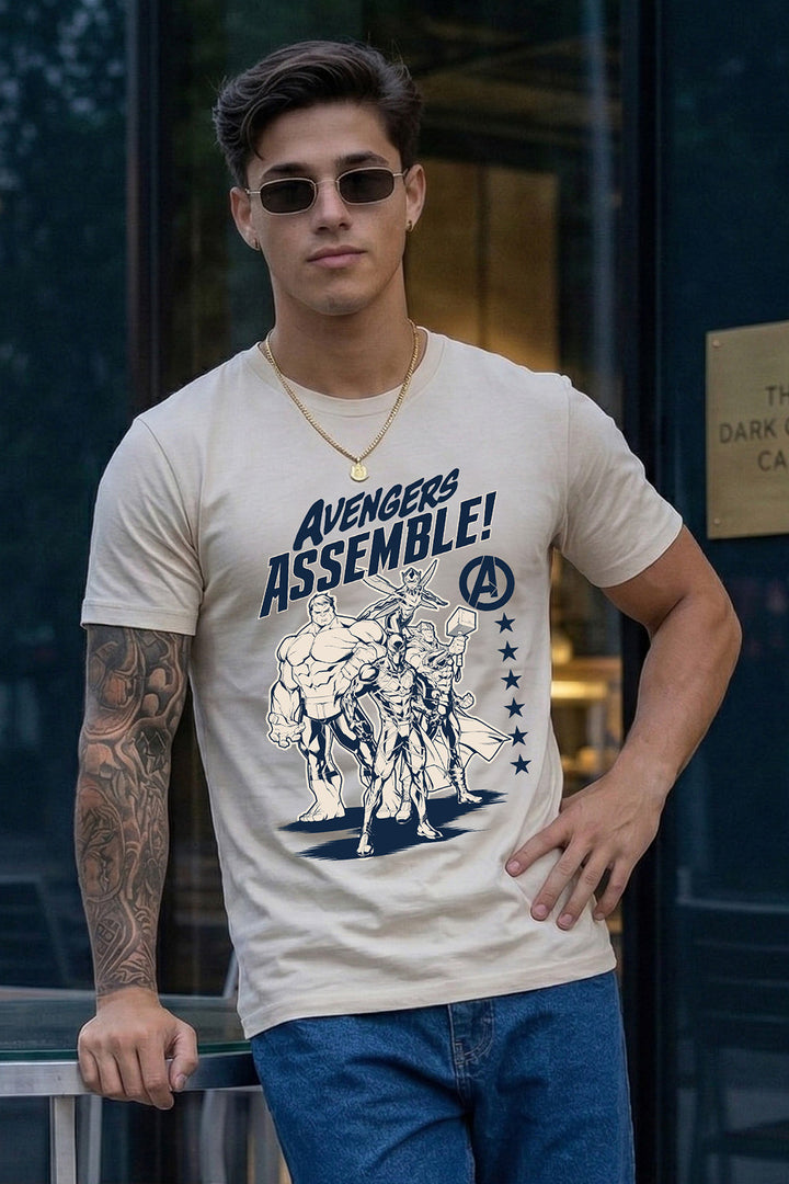 Avengers Swanwhite Regular Fit Printed T-shirt – Veirdo
